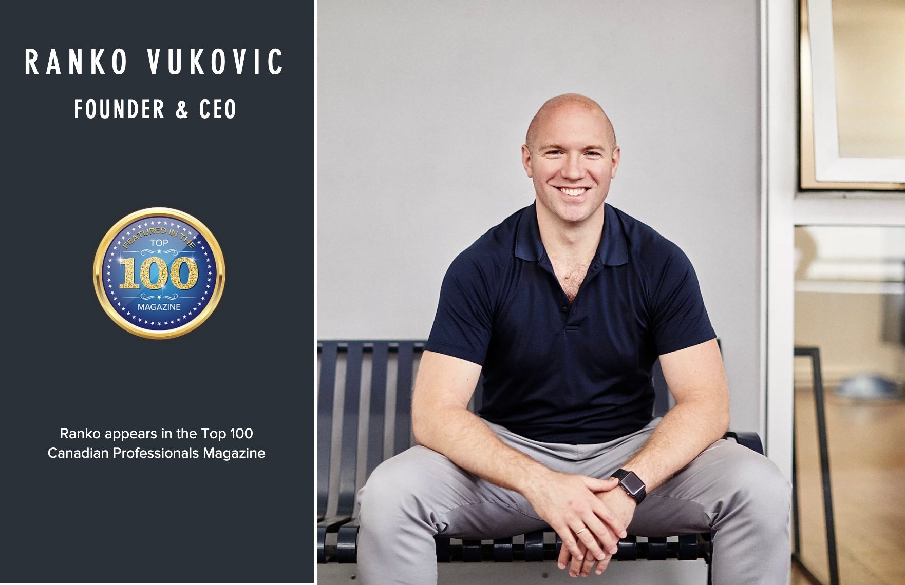 Ranko Vukovic featured as one of Canada's TOP 100 Professionals for ye